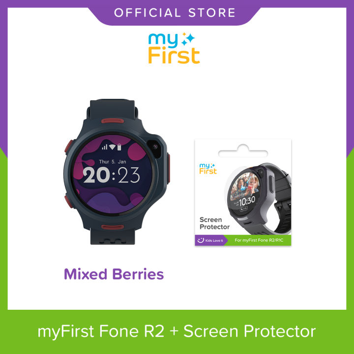 myFirst Fone R2 4G Smartwatch Phone for Kids with Upgraded AMOLED ...