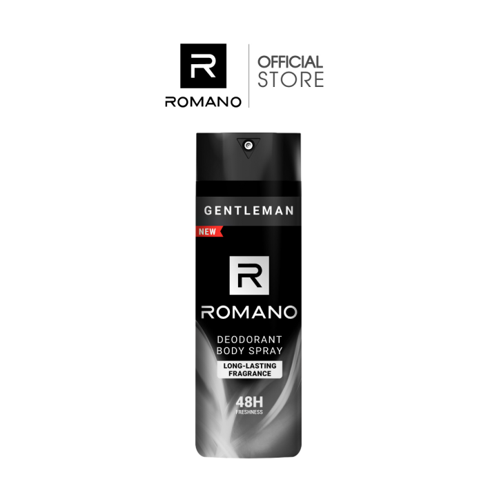 ROMANO BODY SPRAY GENTLEMAN 150ML / โรมาโน่ บอดี้สเปรย์ เจิลเทิลแมน 150 ...