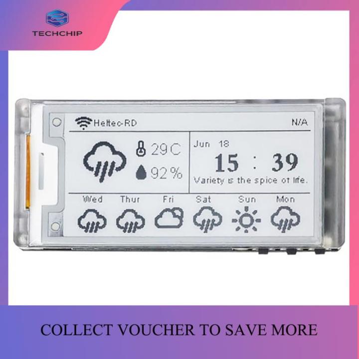 TECHCHIP-2.13 Inch E-Ink Display Meshtastic LoRa for Esp32 E-Paper ...