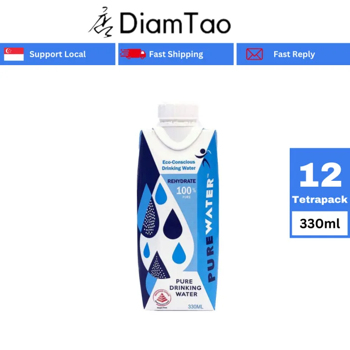 Pure Water 330ml and 550ml x 12 Tetrapak | Lazada Singapore