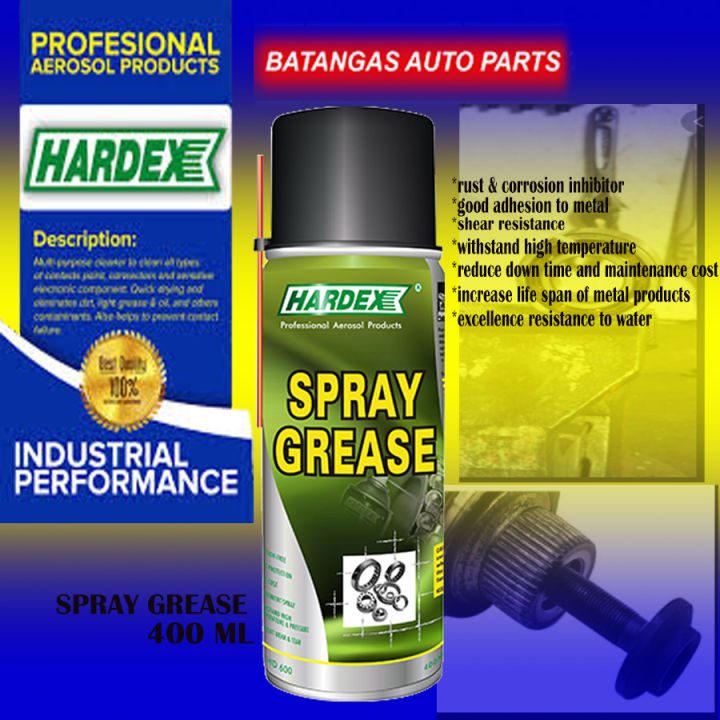 HARDEX SPRAY GREASE 400ML HD-600 | Lazada
