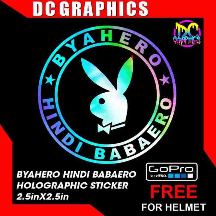 BYAHERO HINDI BABAERO HOLOGRAPHIC STICKER | Lazada PH