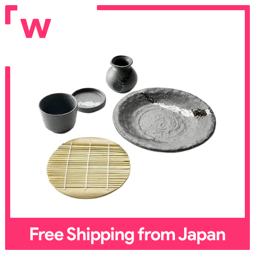 Setmonohompo Comet Ishime Soba 5-piece Set [Soba Inokuchi] [Soba Plate ...
