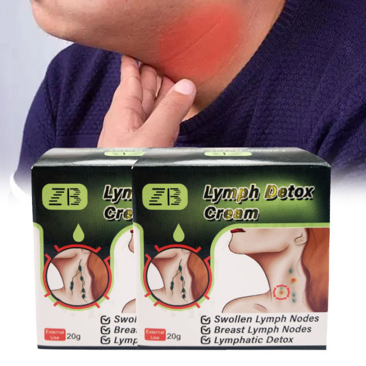 Original ZB Lymph Detoxification Pain Cream 20g Relief Lymphatic Cream ...