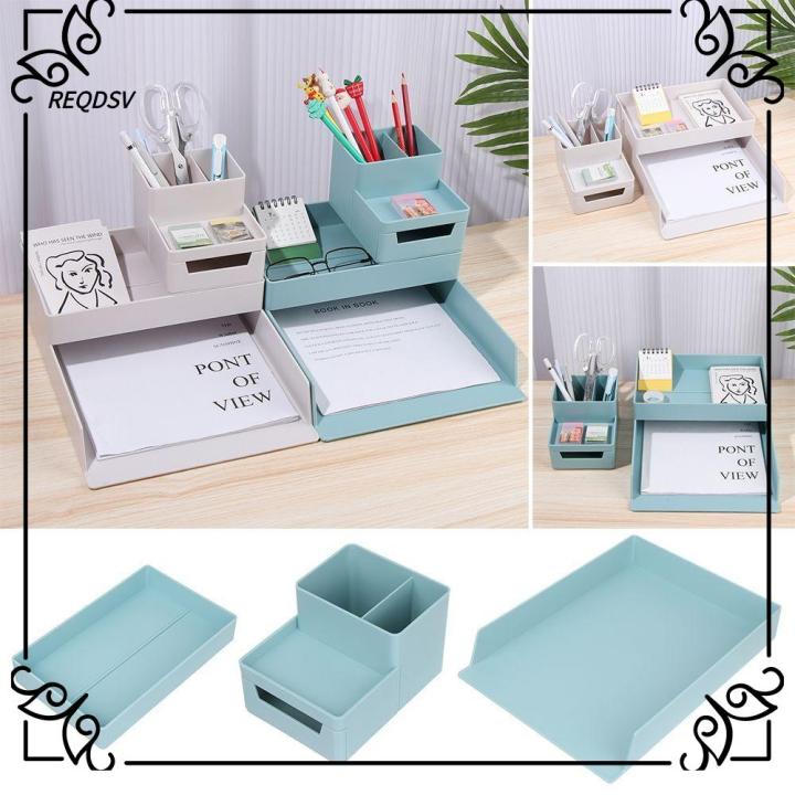 REQDSV Large Capacity Desktop Drawer Storage Box Dustproof Stackable ...