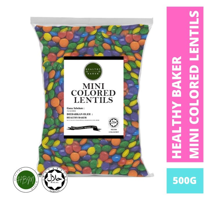 Chocolate Mini Lentils 500g / Smarties 500g / M&M Choco Beans / Rainbow ...