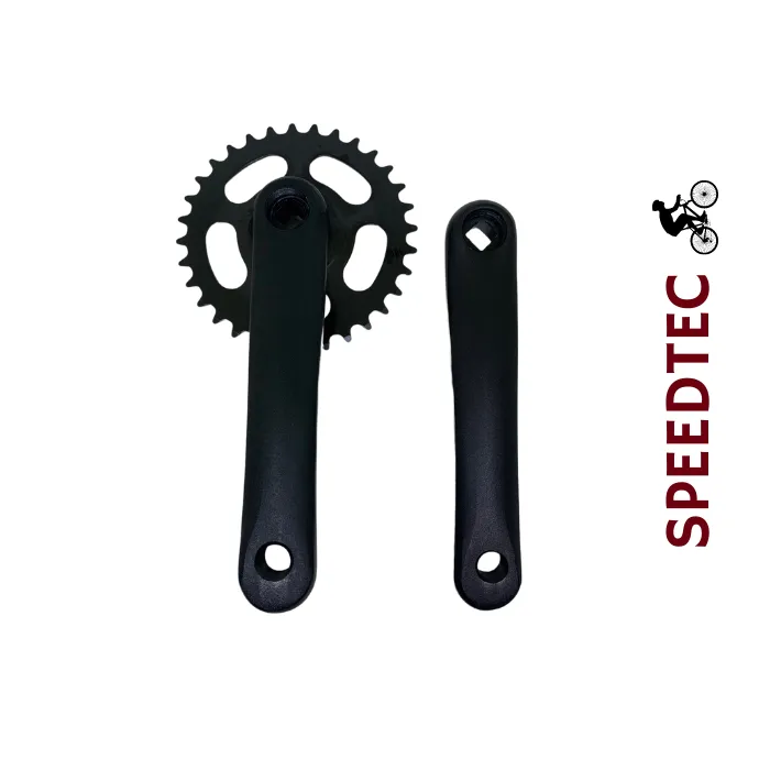 Chainwheel (CRANKSET) Alloy All Black for Single & MTB 1x6,7,8,9,10,11 Speed 32T * 170 mm FIXIE ...
