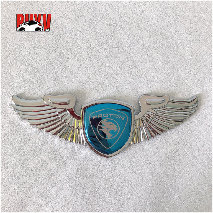 BuyV Angel Wings Sticker Zinc Alloy PROTON Car Emblems Badge Auto Hood ...