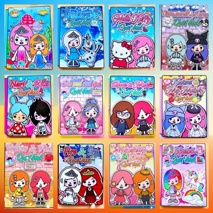 Toca Life World Quiet Book Toca Boca Doll House Paper Doll House Book ...