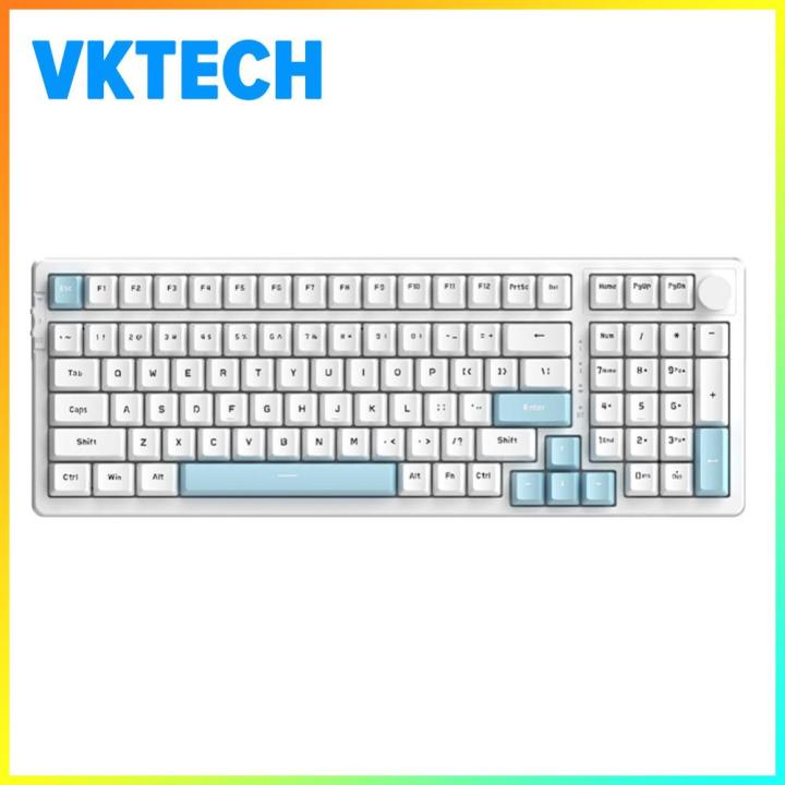 [Vktech] 99 Keys Mechanical Keyboard Bluetooth-compatible 5.0 USB Ajazz ...