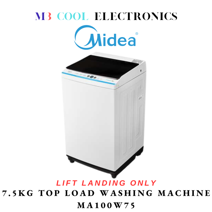 MIDEA 7.5KG TOP LOAD WASHING MACHINE MA100W75G - 2 YEARS LOCAL WARRANTY ...