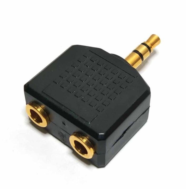 Stereo Jack 3.5mm to dual 3.5mm female Gold Plated Audio Plug Splitter ...