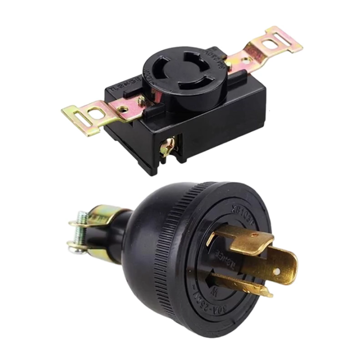 2KW Generator Plug Anti Loose Plug GX160 Anti Off Three Pin Plug ...