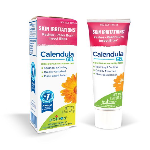 Boiron Calendula Gel Homeopathic Medicine First Aid, 1.5 oz. / 45g ...