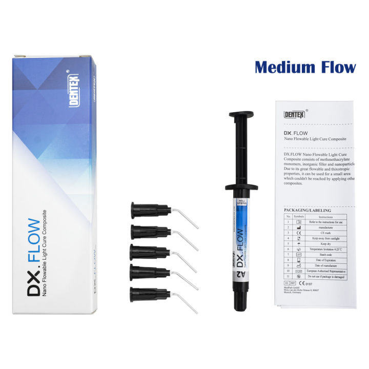 Dentex 3g Dental Flowable Medium Flow Light Cure Composite Resin ...