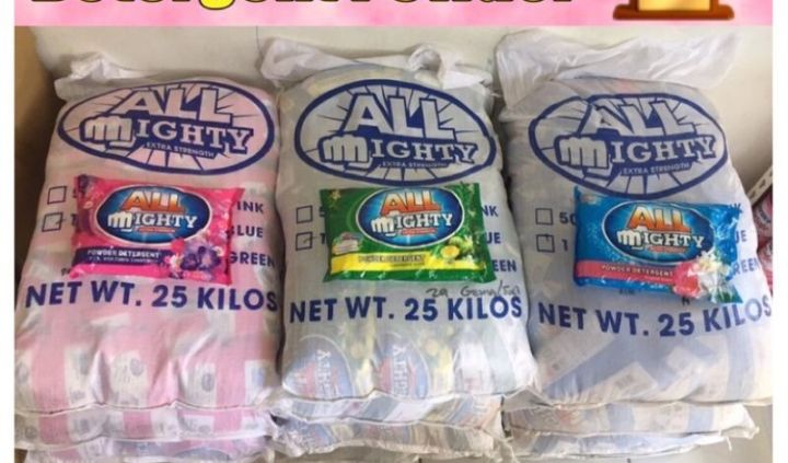 Pack of 25 - All Mighty Detergent Powder - 1 kilo per pack | Lazada PH