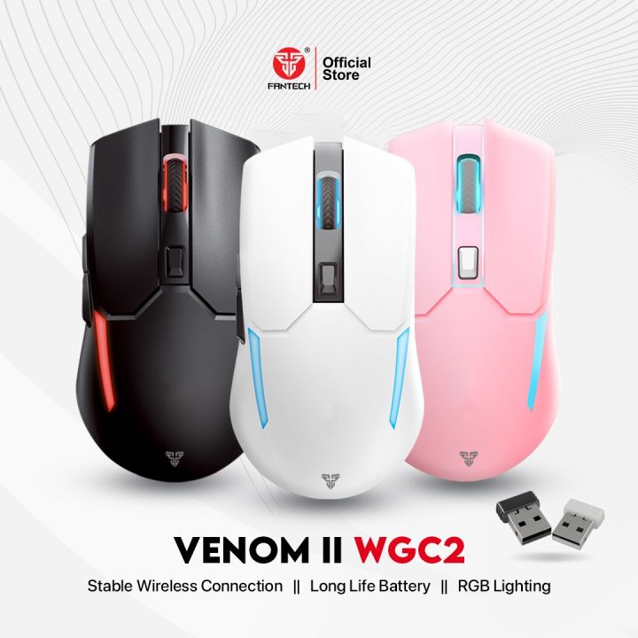 Fantech VENOM II WGC2 Wireless Mouse Gaming Rechargeable | Lazada Indonesia