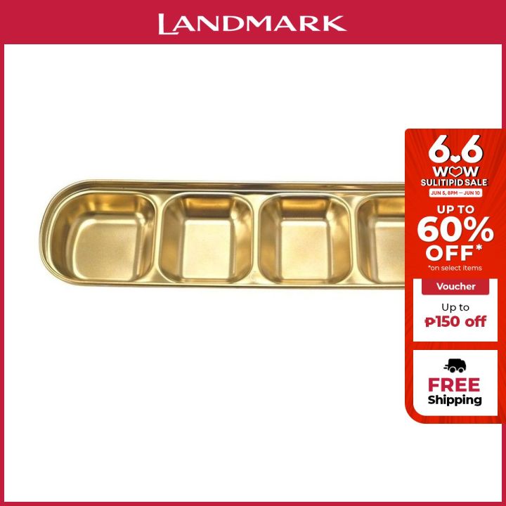 Landmark Gold Seasoning Dish 27cm with 4 Divider | Lazada PH