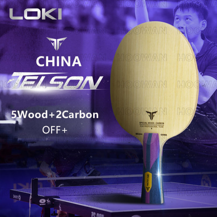 Original Loki TELSON CHINA Table Tennis Blade (5Wood+2Carbon ...