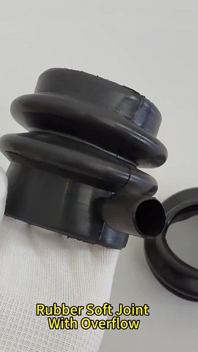 Rubber soft joint with overflow drainage for industrial laundry ...