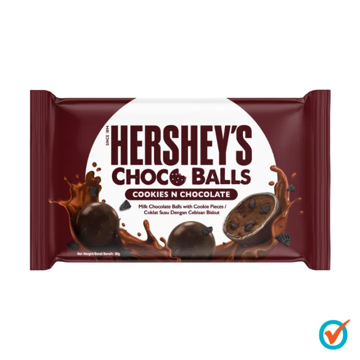 Hershey's Choco Balls Cookies 'N' Chocolate 36g | Lazada