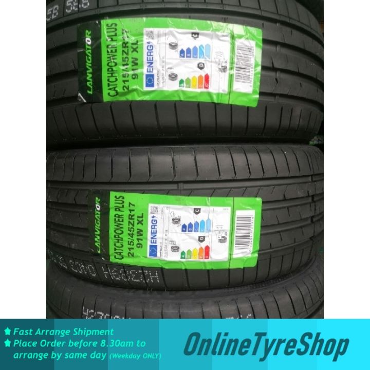 215/45/17 Lanvigator CatchPower Plus Tyre Tayar | Lazada