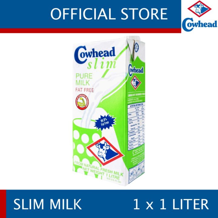Cowhead Slim Milk 1L x 1 [Fresh Milk - UHT Milk] | Lazada PH