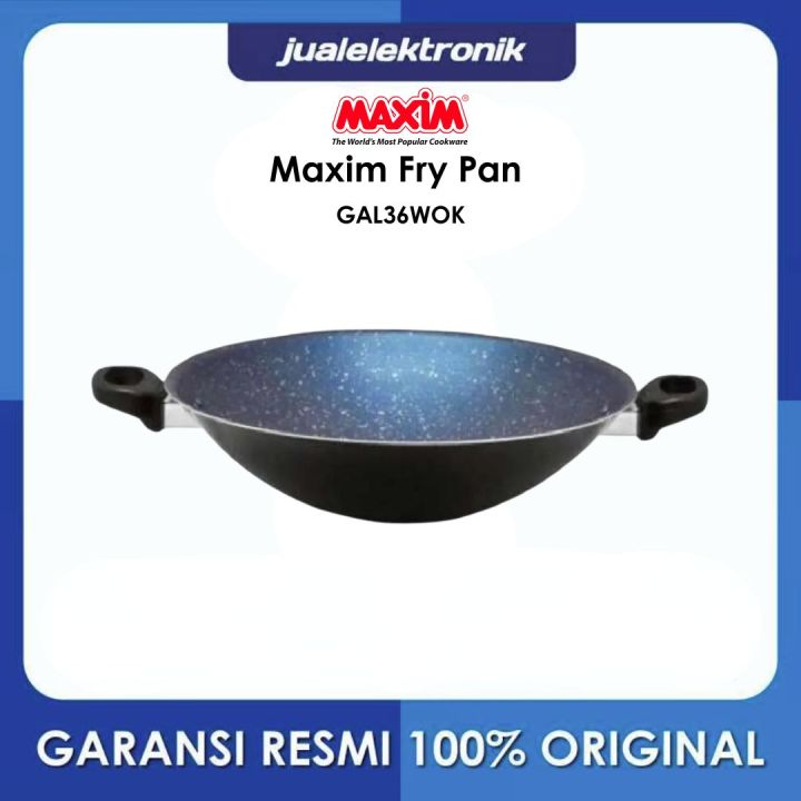 Maxim Fry Pan GAL36WOK - Wok Wajan Penggorengan Galaxy 36 Cm Original ...