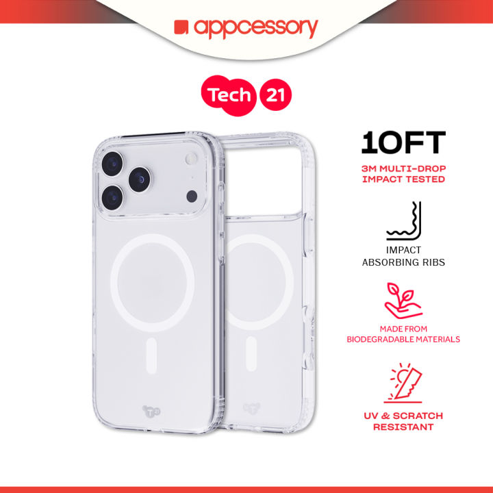 Tech21 EvoLite Clear iPhone 17 Series Magnetic Phone Case | Lazada ...