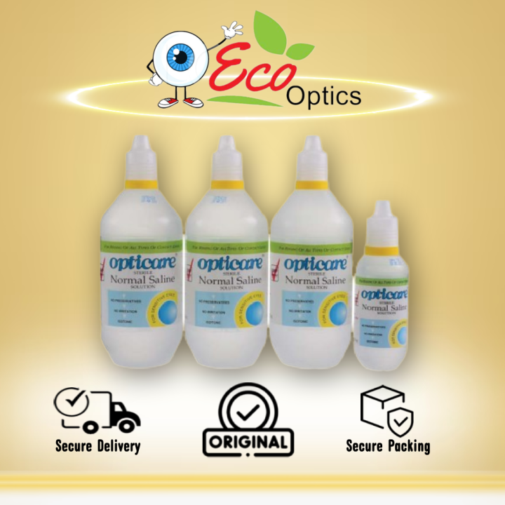 Opticare Normal Saline (500mlX3+120ml) Sterile Isotonic Solution | Lazada