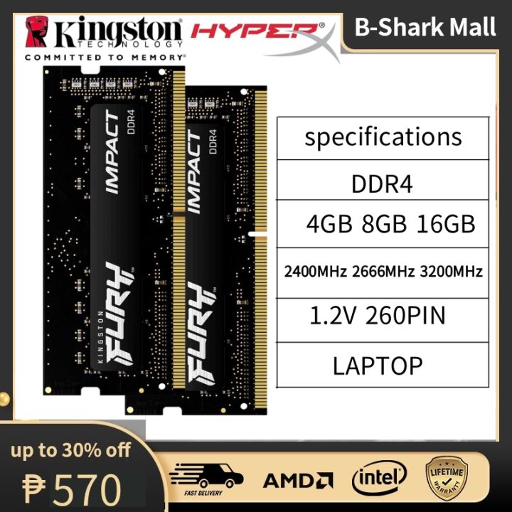 Local Stock Kingston Fury Impact DDR4 SODIMM 16GB 32GB Module 3200MHz CL20 GAMING RAM KF432S20IB ...