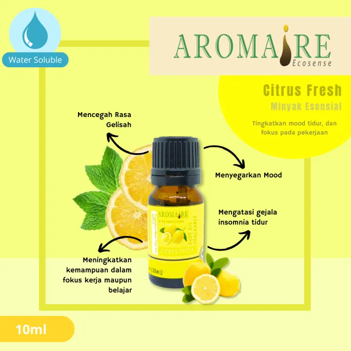 Minyak Essential Oil Wewangian Buah Citrus Lemon "Citrus Fresh" 10ml ...