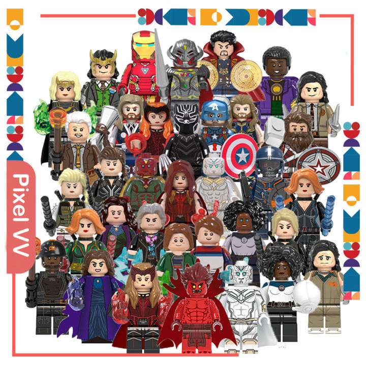 Superhero TV Series Building Block Toy Wanda Vision Loki River Cruise ...