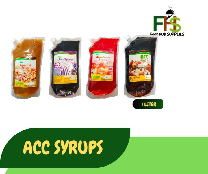 ACC Syrup 1L - chocolate/blueberry/strawberry/caramel/ube/mango | Lazada PH