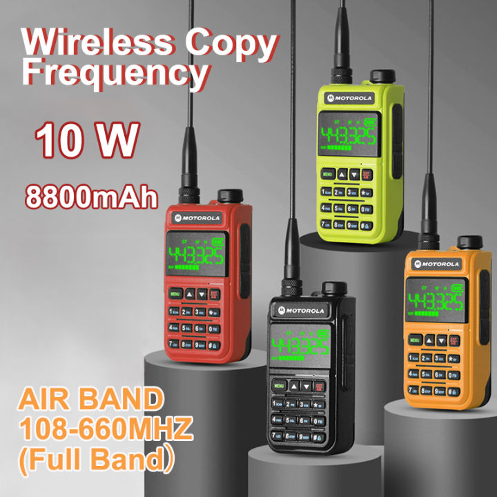 MOTOROLA V86T walkie talkie 999 channel 108-660MHZ two way radio ...