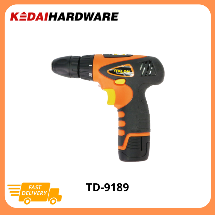 Talon 12 Volt Li-ion Cordless Drill / Driver Drill TD-9189 | Lazada