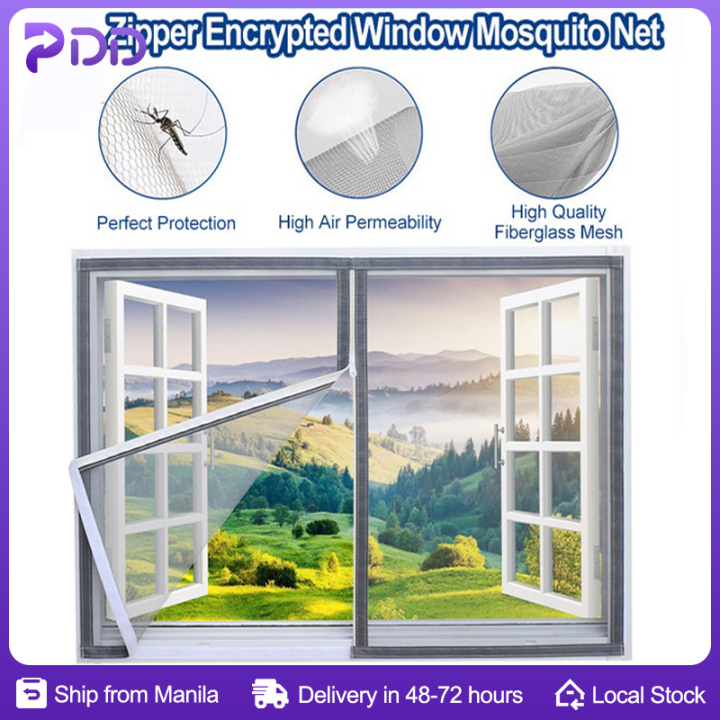 Window Screen Net Anti-Mosquito Window Net Self-Adhesive Magnetic ...