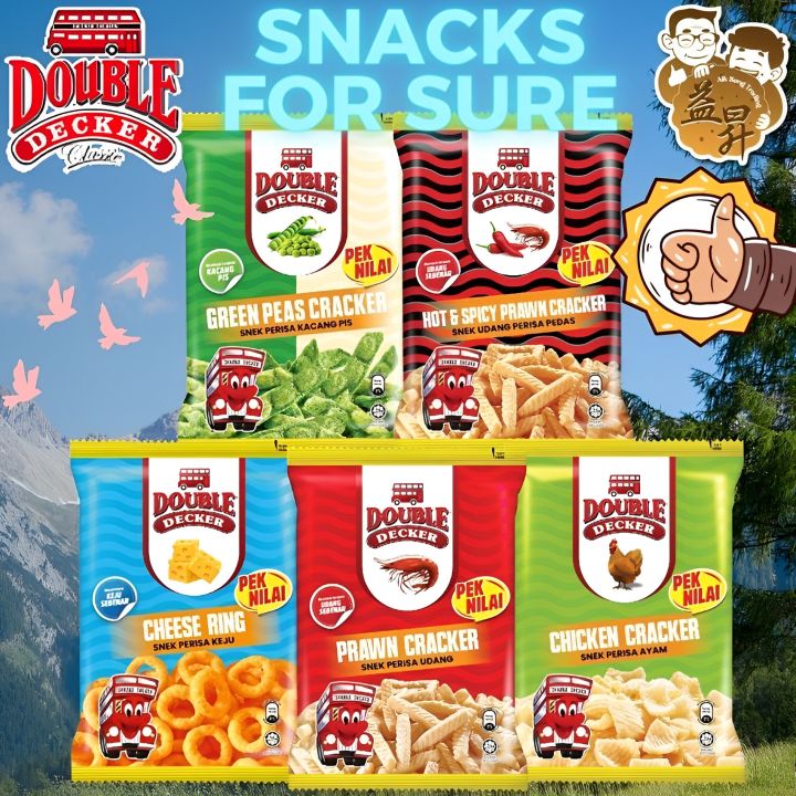1 pack x 65gm/70gm/80gm - Mamee Double Decker [Prawn Cracker / Chicken ...