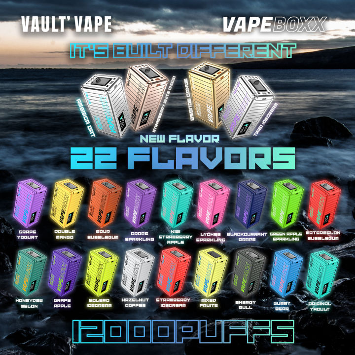 VAULTVAPE VAPEBOXX DISPOSABLE 12000PUFFS BY VAULT VAPE KONATINER ...