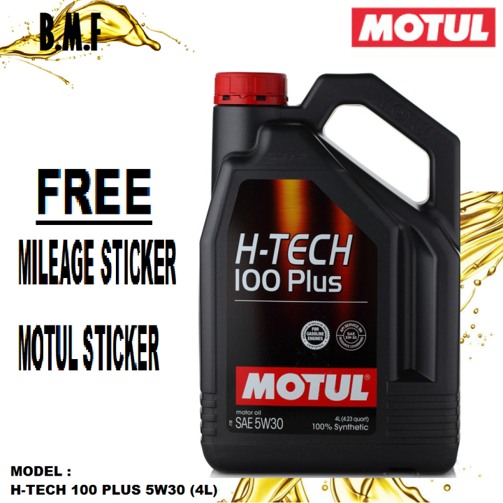 Motul H-tech 100 Plus SAE 5W30 Fully Synthetic Engine Oil (4L) | Lazada