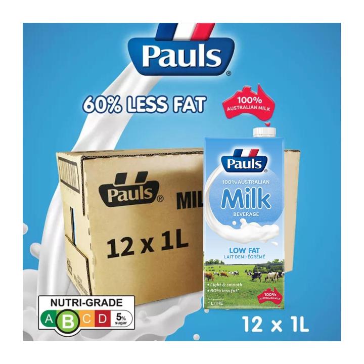 Pauls UHT Low Fat Milk 12 x 1L Case | Lazada Singapore