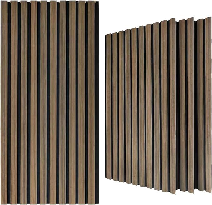 Wood Pannel Board Grille Design PVC BAckground Wall Decor Water Proof ...