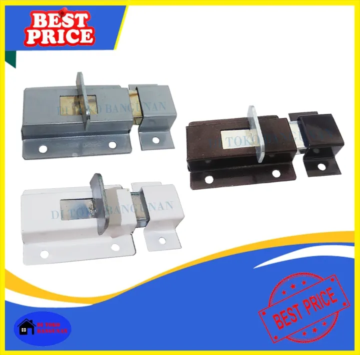 Grendel Slot Kotak SLG 2 Inch Grendel Per Varian Warna | Lazada Indonesia