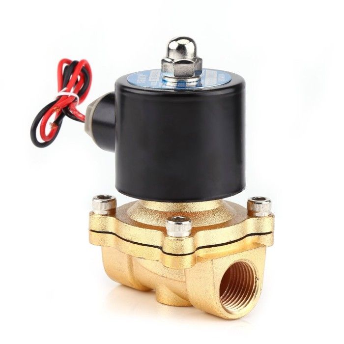 ELECTRIC WATER SELENOID VALVE NC 1/2" AIR WATER CONTROL SWITCH | Lazada Indonesia