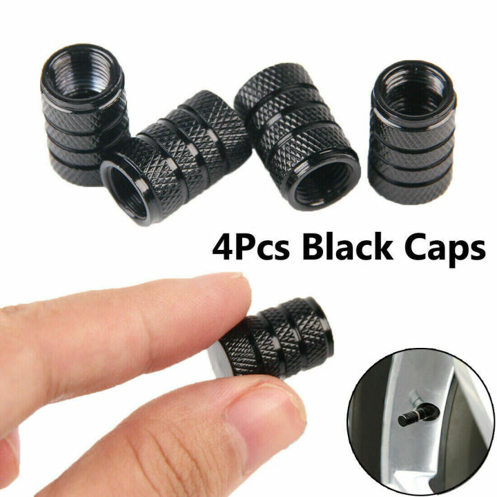 4pcs Aluminum Tyre Air Plugs Car Tire Valve Caps Car Tire Air Stems ...