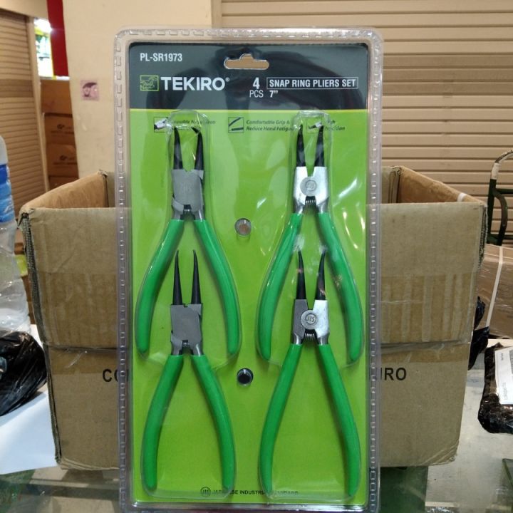 Tekiro tang snap ring set 4 pcs 7" inch | Lazada Indonesia