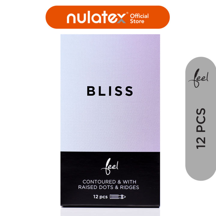 Nulatex Feel Bliss Contoured & With Raised Dots & Ridges Condoms 12pcs ...