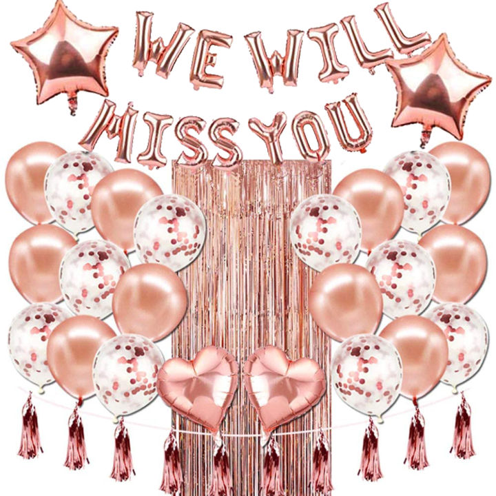 D269 WE WILL MISS YOU Farewell Good Bye Party Balloons | Party ...