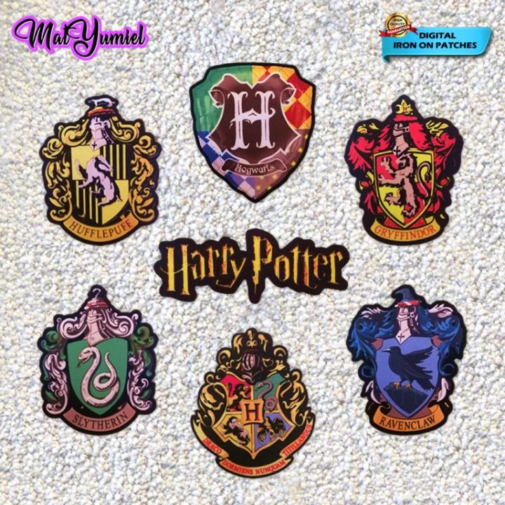 Iron On Patch - House Flags School of Witchcraft Wizards and Magic ...