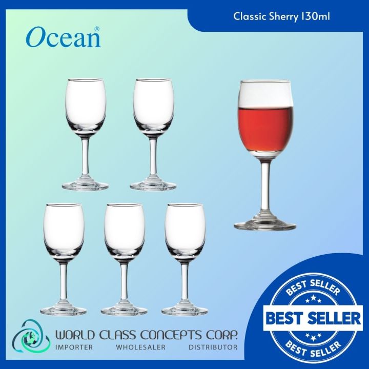 Ocean Glassware Classic Sherry 130ml / 4 1/2oz Set of 6 (WCCC)(SM ...